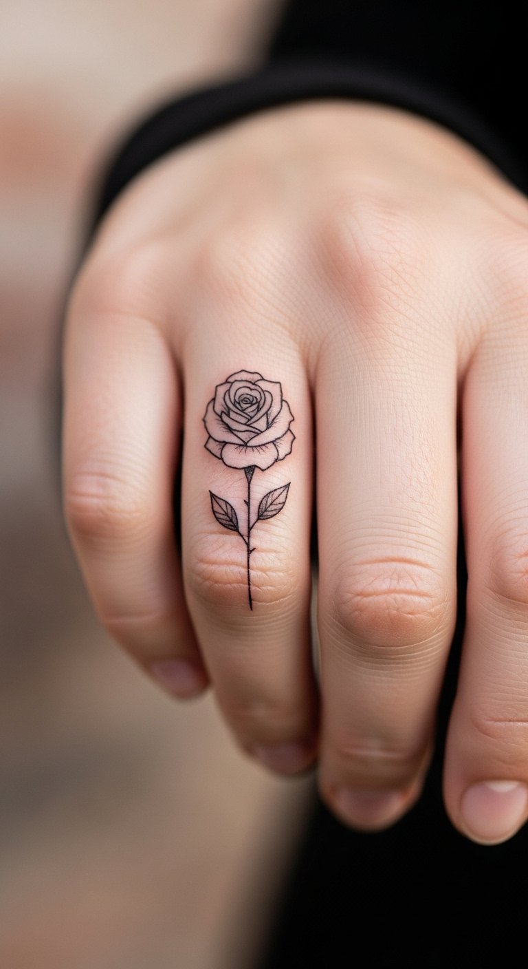 22 Elegant Rose Hand Tattoo Ideas That Never Go Out of Style ...